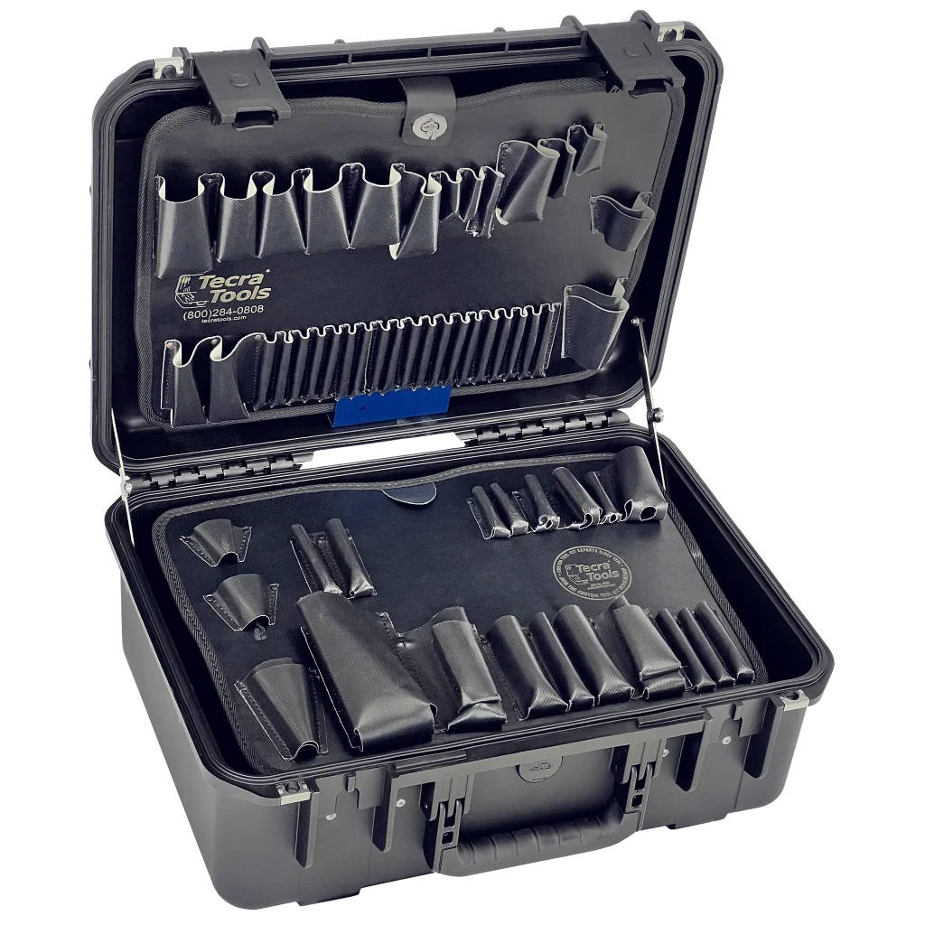 Pro Electrician Tool Kit in 7 Inch Lifetime Warranty Black Tool Case - Tecratools