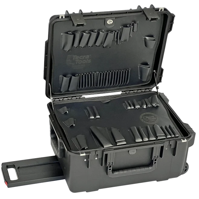 Electro-Mechanical Tool Kit in 11 Inch Lifetime Warranty Black Wheeled ...