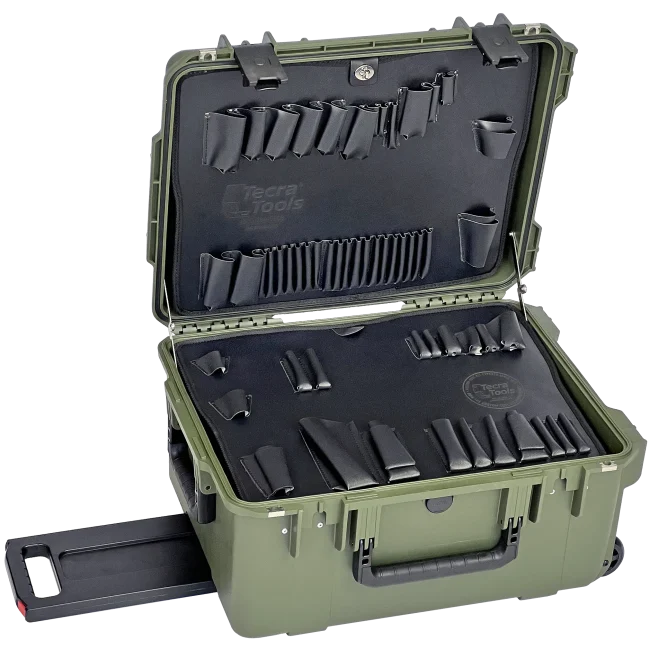 Inch/Metric Field Service Tool Kit in 11 Inch Lifetime Warranty Wheeled ...