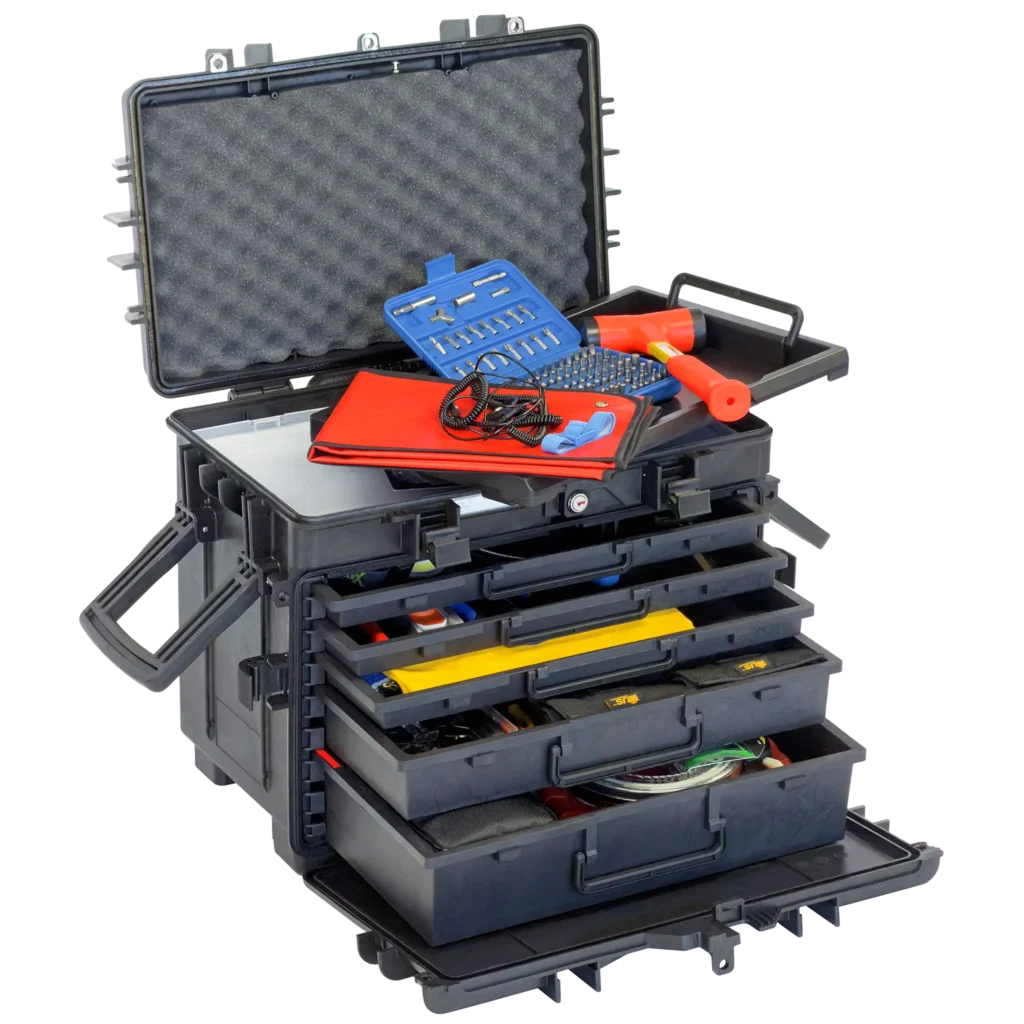 AI / Data Center Complete Maintenance Tool Kit in Tool Trolley 5 Drawer ...