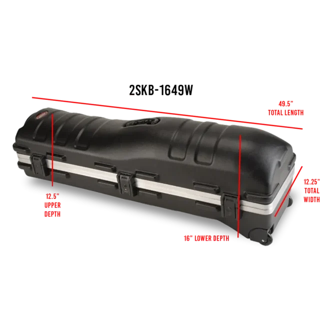 SKB Deluxe Staff ATA Wheeled Golf Travel Case - Tecratools