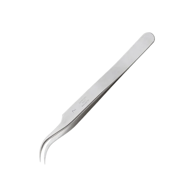 Euro Tool Curved Tip 7 Dumont Tweezers - Tecratools