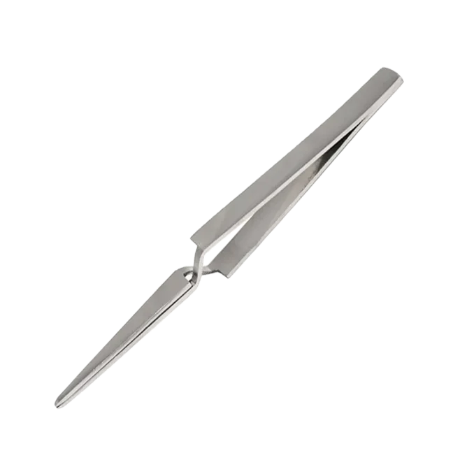 Grobet Medium Sharp Reverse Action Tweezers - Tecratools