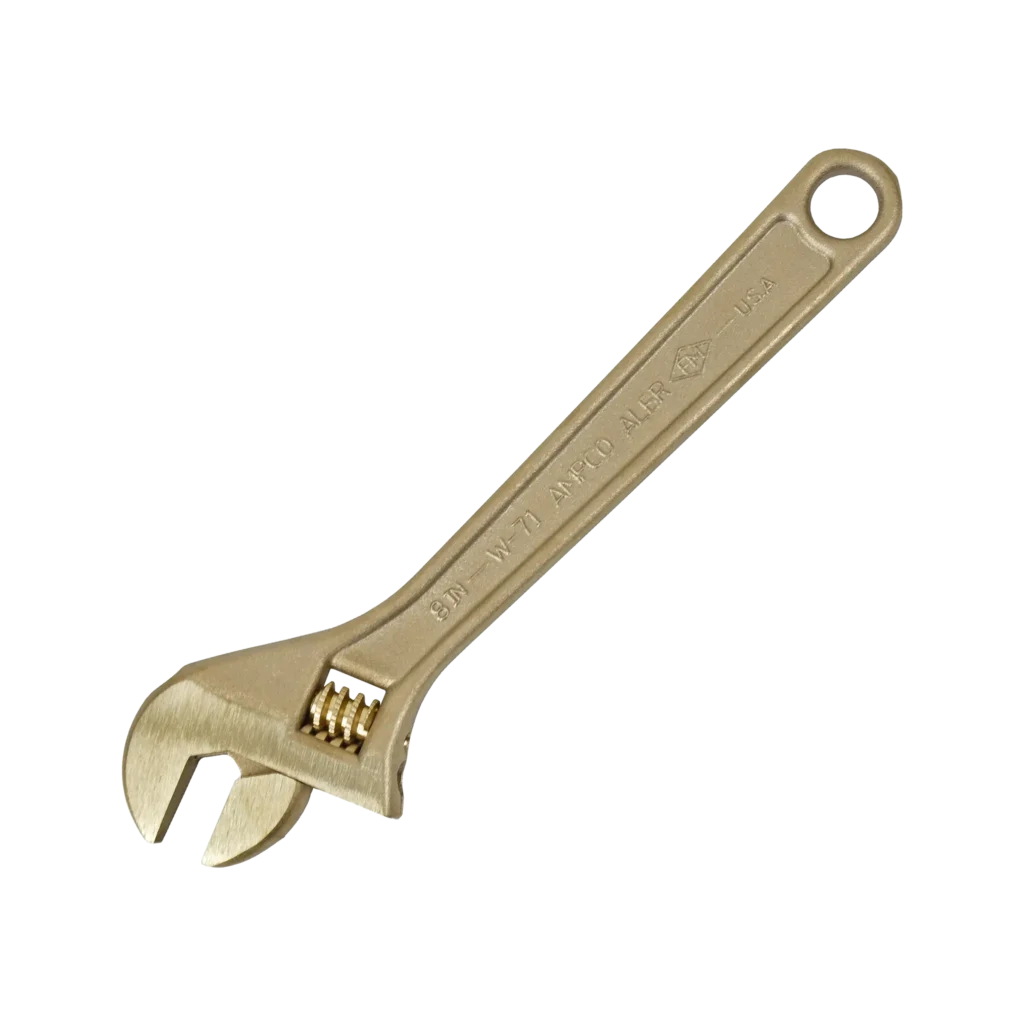 Ampco 8 Inch Non-Sparking Adjustable Wrench - Tecratools