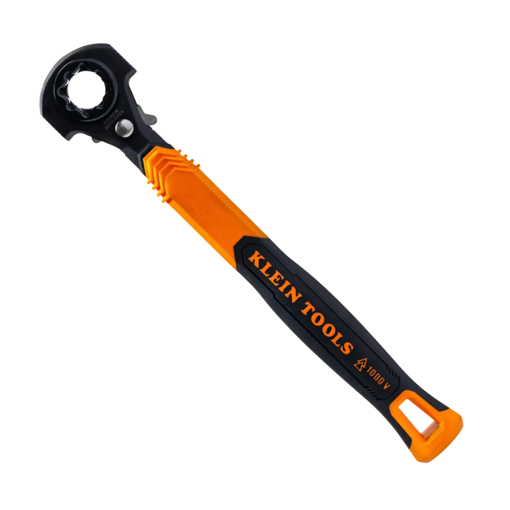 Klein 5-in-1 Hammer Facing Insulated Lineman Wrench - Tecratools