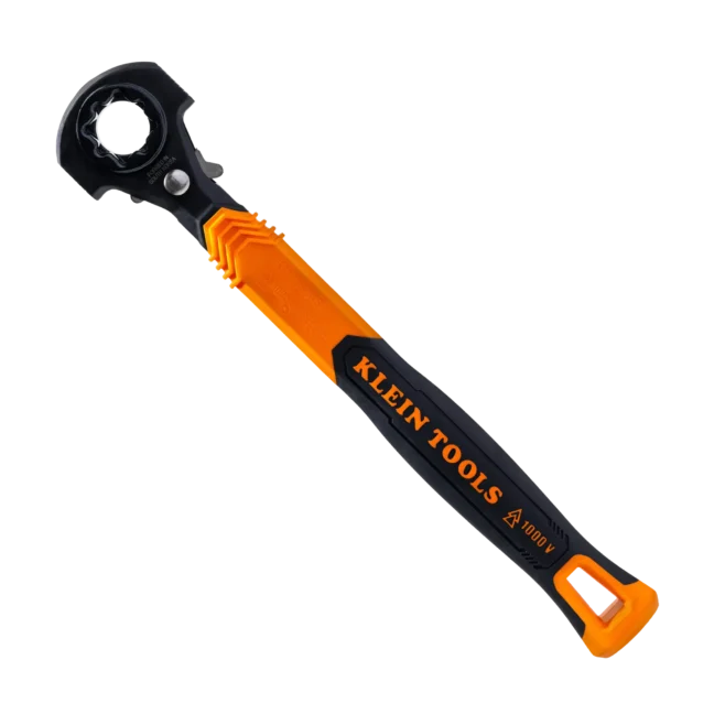 Klein 5-in-1 Hammer Facing Insulated Lineman Wrench - Tecratools